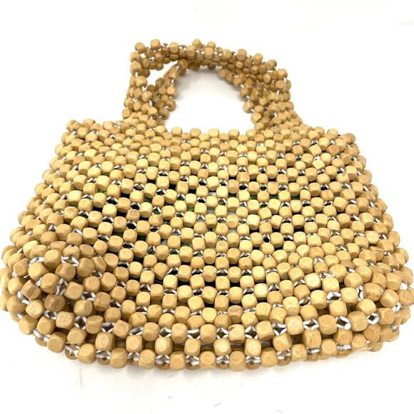 Collection 18 | Bags | Collection8 Wooden Bead Handcrafted Double Top ...